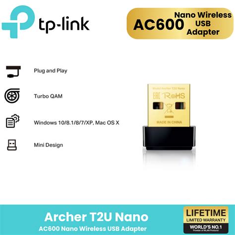 TP Link Archer T U Nano AC Nano Wireless USB Adapter ตวรบสญญาณ WiFi ผานคอมพวเตอรหรอ