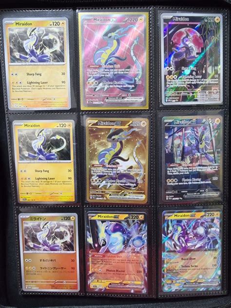 Full Miraidon Set Sv1 3 Hobbies And Toys Memorabilia And Collectibles Stamps And Prints On Carousell