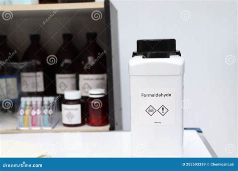 Formaldehyde In Bottle Chemical In The Laboratory Stock Image Image Of Solution Corrosive