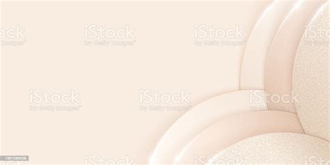 벡터 추상 빛나는 고급 종이는 현실적인 둥근 모양 황금 선 반짝이 및 복사 공간으로 배경을 잘라 텍스트를 위한 장소가 있는