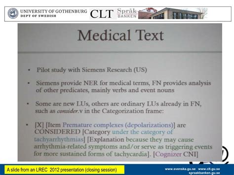 Ppt Medication Extraction From Clinical Data Using Frame Semantics Powerpoint Presentation