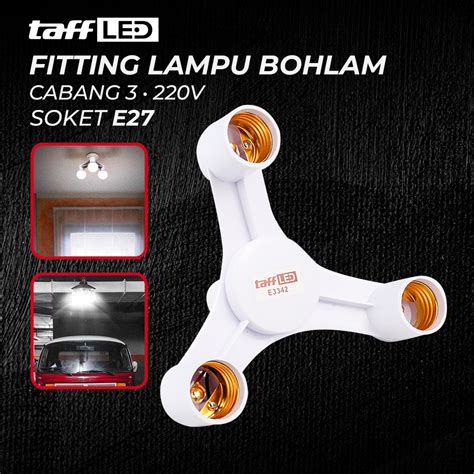 Jual Fitting Lampu Splitter Socket Lampu Splitter Adaptor Fitting E27 Cabang 5 Lampu Bohlam