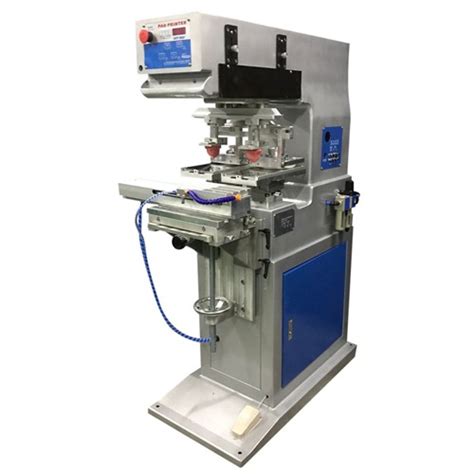 셔틀 테이블이있는 2 색 잉크 컵 탐포 프린터