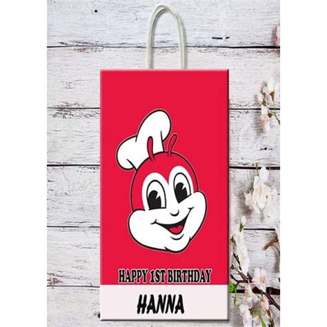 Jollibee Customize Lootbag Sold Per Pack 10pcs Shopee Philippines