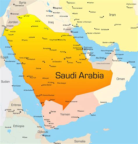 Saudi Arabia Tourist Map Al Hofuf Wseab