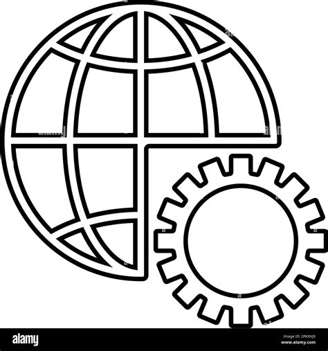 Global Setting Icon Vector Eps File Perfect Use For Print Media Web