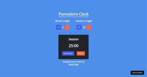 Timer Codesandbox
