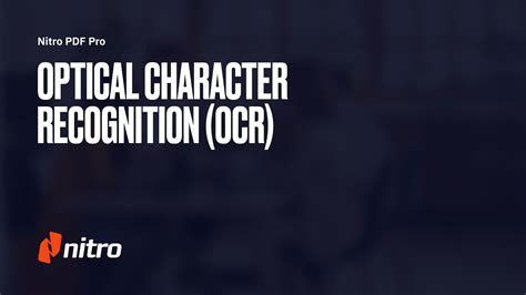 Optical Character Recognition