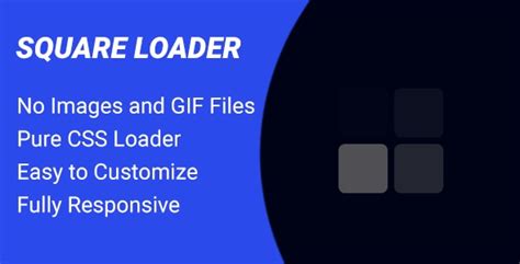 Square Preloader Html And Css By Onenova Codecanyon
