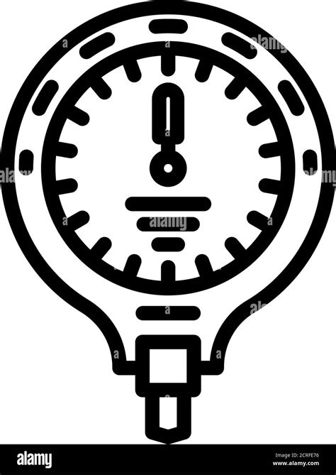 Manometer Sensor Icon Outline Style Stock Vector Image Art Alamy