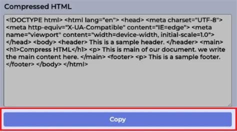 HTMLを圧縮する オンラインで HTML コードのサイズを縮小する 無料