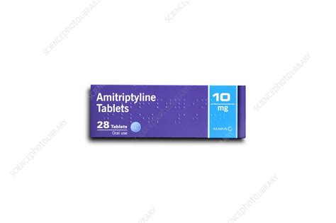 Amitriptyline Drug Packet Stock Image C045 9784 Science Photo Library