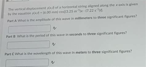Solved The Vertical Displacement X T Of A Horizontal