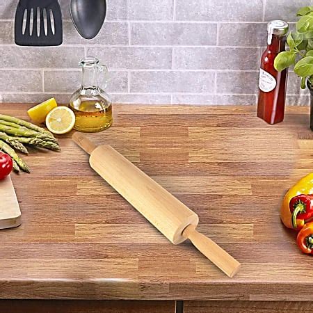 Martha Stewart Beech Wood Rolling Pin Brown Office Depot