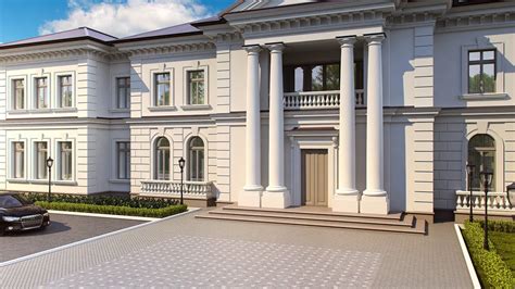 Проект дома с колоннами Youtube