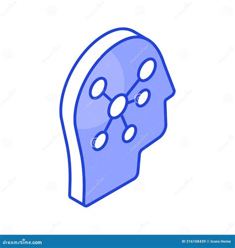 Brain Simulation Artificial Intelligence Icon Premium Vector Stock Vector Illustration Of