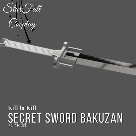 Secret Sword Bakuzan 3d Model Etsy
