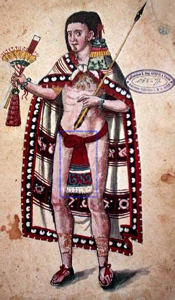 Nahui Cultura Mesoamericana Vestimenta Masculina Prehispánica
