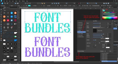 Use Text Layer Effects In Affinity Designer Design Bundles