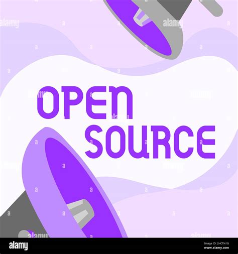 Hand Writing Sign Open Source Word For Contains The Source Code That