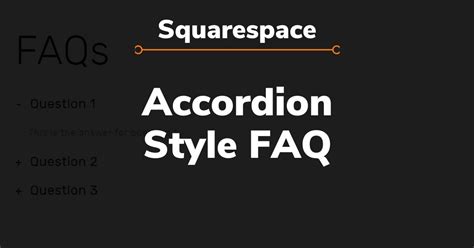 Squarespace Creating An Accordion Style Faq Section — Adlytic Marketing