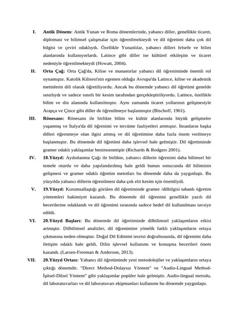 Dil Öğretiminin Tarihçesi Pdf