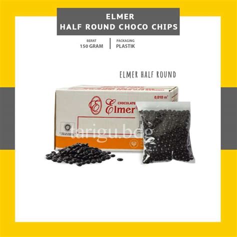 Jual Half Round Chocochips Elmer 150gr Coklat Chip Cone Choco Chips