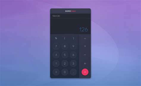 Dark Theme Calculator App UI On Behance