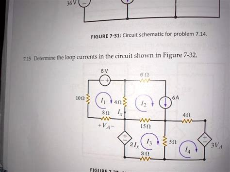 solved 7 15 determine the loop currents in the circuit shown in figure