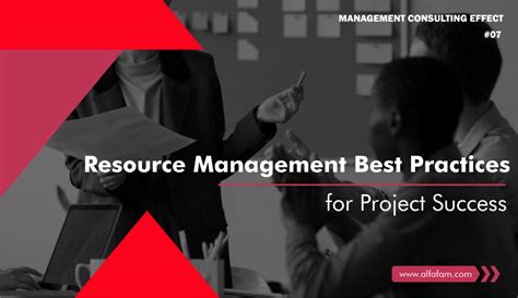Resource Management Best Practices For Project Success