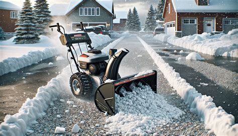 Snowblowing Gravel Driveway