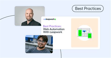 best practices web automation with leapwork