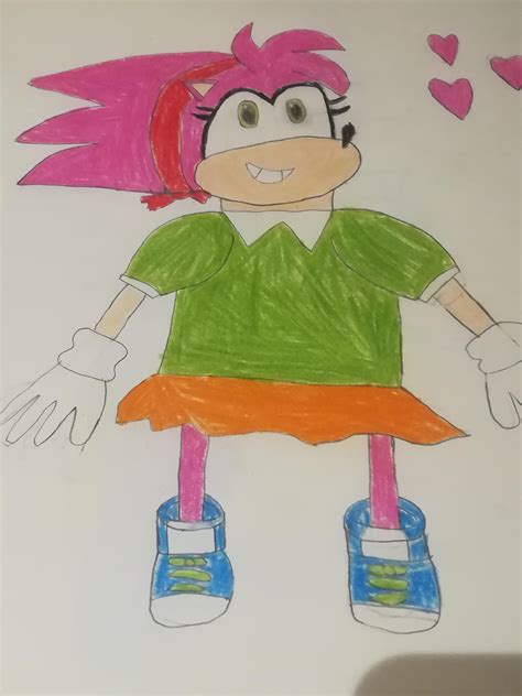 My Drawing Of Amy Rose R Sonicthehedgehog