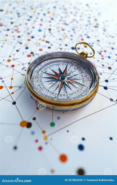 Data Driven Navigation Compass Stock Illustration Illustration Of