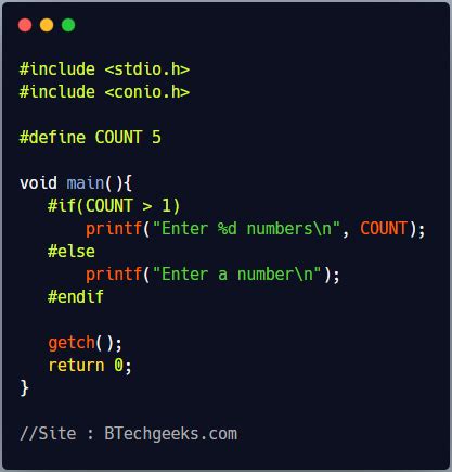 Preprocessor Directives In C Programming BTech Geeks