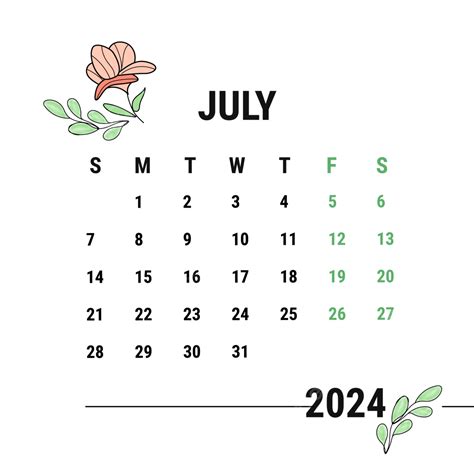 July 2025 Printable Page