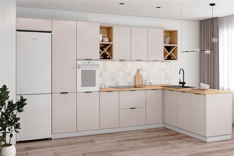 Модульная кухня Фенис 3Д Тирамису ДСВ — купить в Новосибирске интернет магазин «По комнатам