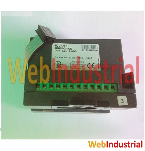 unitronics io ao6x modulo 6 salidas analógicas aisladas