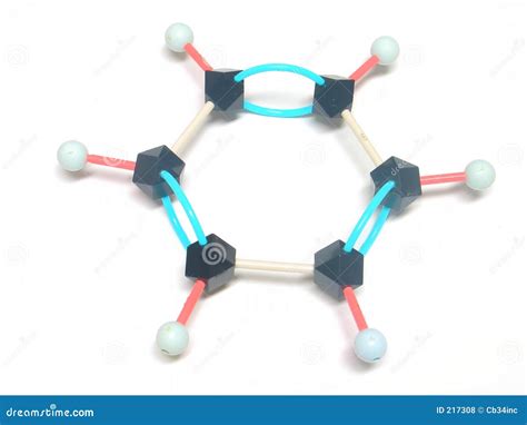 Benzene Molecule 3d Molecular Structure Ball And Stick Model