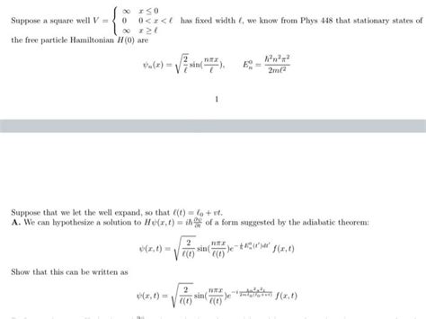 solved ψ x t ℓ t 2sin ℓ t nπx e−i2mε0 ℓ0 ∗tn2x2tf x t b