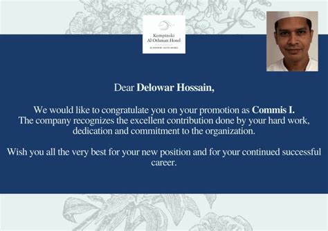 Delowar Hossain On Linkedin Kempinski Kingdomofsaudiarabia Dammamcity Khobar 12 Comments