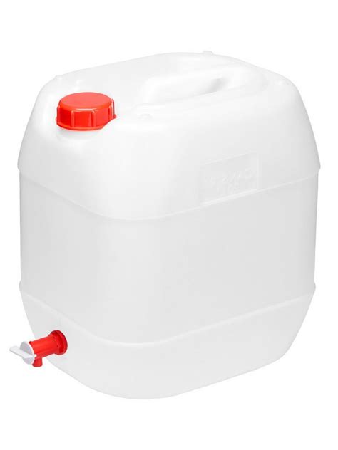 Garronda Kanister 20l Wasserkanister Mit Hahn Bpa Frei Wassertank Kanister Weiß Gd 0083 1 St