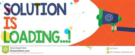 Word Writing Text Solution Is Loading Stock Illustration Illustration Of Creativity