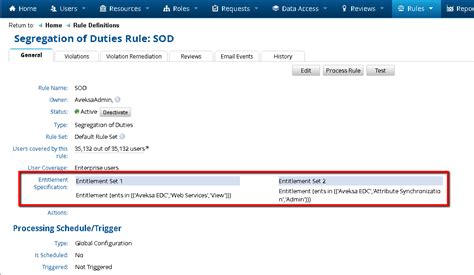 how to query a public database schema table for segregation of duties