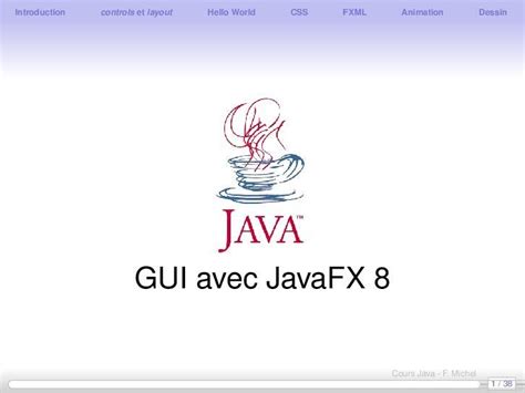 Pdf Gui Avec Javafx 8fmichelensjavacoursjavafxpdf · Exemples De Javafxscenelayout