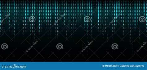 The Code Of The Background Matrix Falling From The Top Vector Particle Pattern Data Transfer