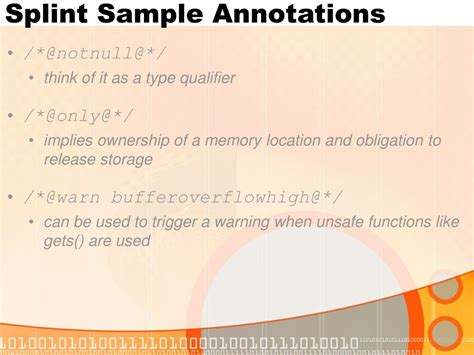 ppt improving security using extensible lightweight static analysis