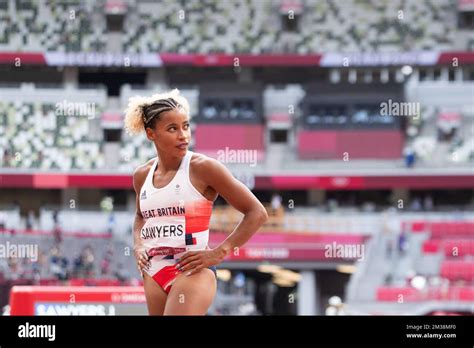 August 03 2021 Jazmin Sawyers Of Great Britain Reacts After A Jump In The WomenÕs Long Jump