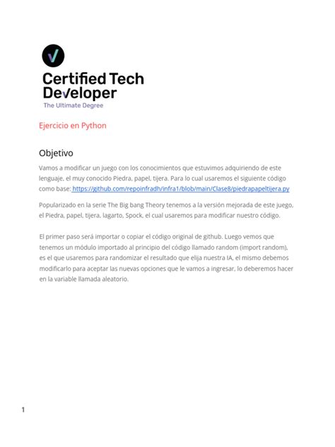 Ejercicio Python Piedra Papel Tijera Lagarto Spock Pdf