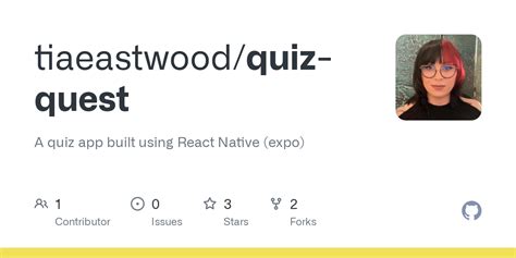 github tiaeastwood quiz quest a quiz app built using react native expo